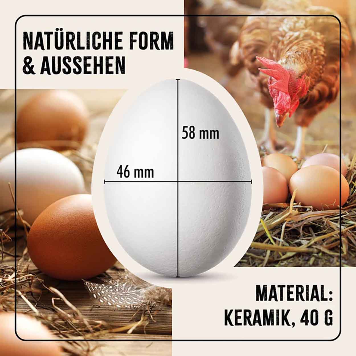 AniForte FarmLife Ton-Eier 6er Pack | A10000153