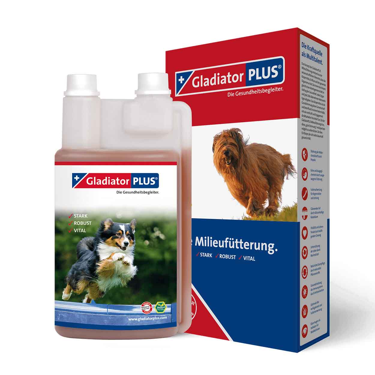 Gladiator plus 1000ml für das Wohlbefinden des Hundes | Bewegung